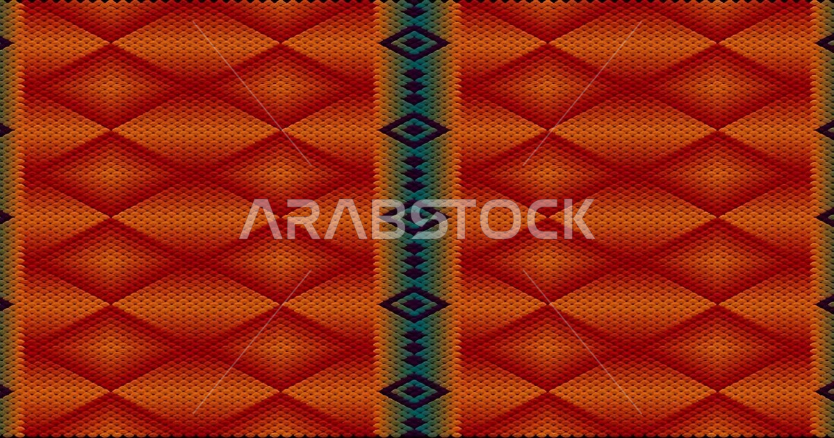 تصميم خليجي للنقوش العربيه الاصيله الملونة في المملكة العربيه السعودية ...