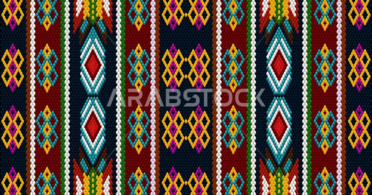 تصميم خليجي للنقوش العربيه الاصيله الملونة في المملكة العربيه السعودية ...