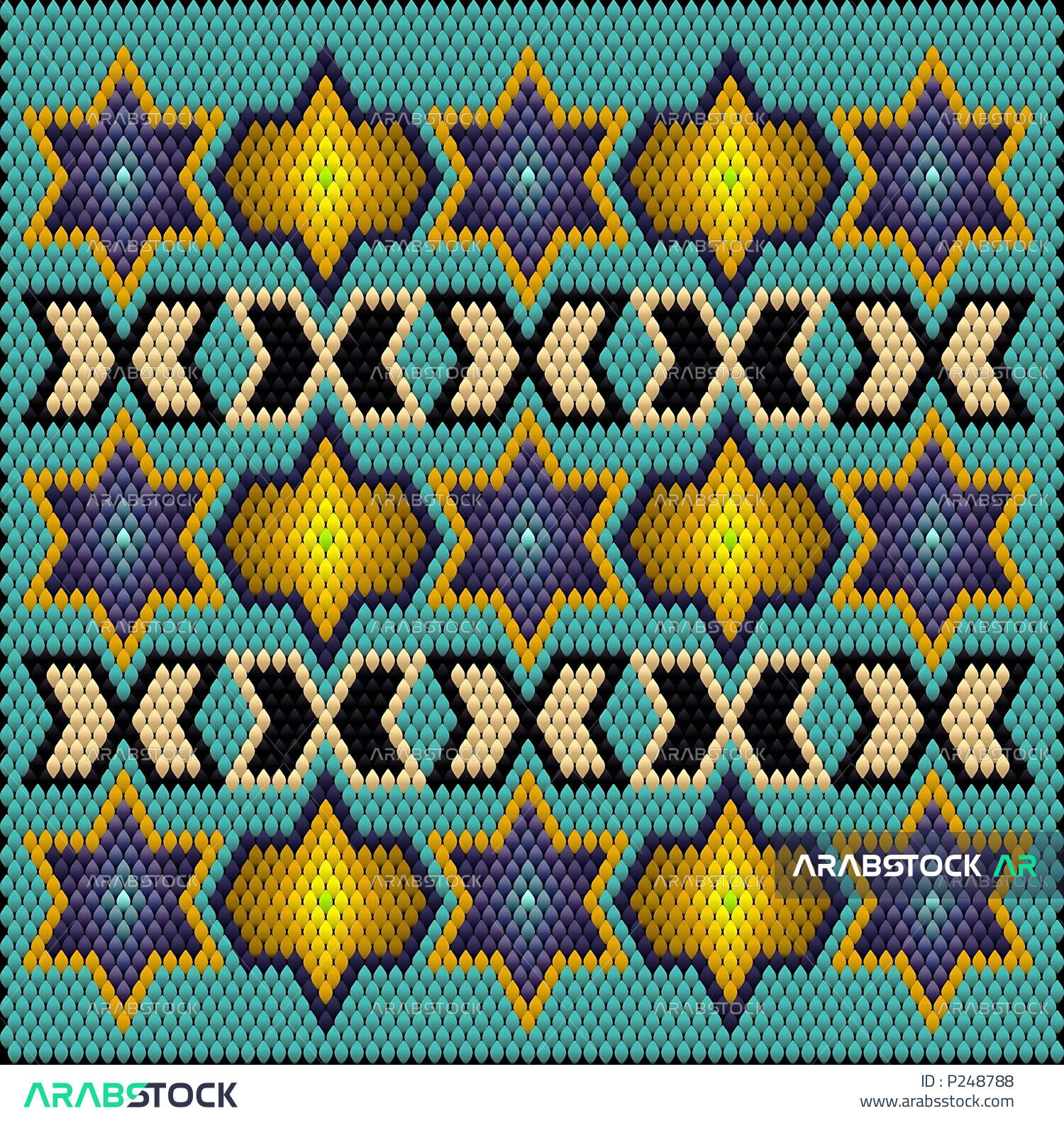 Traditional heritage craftsmanship, Saudi design for colorful authentic ...