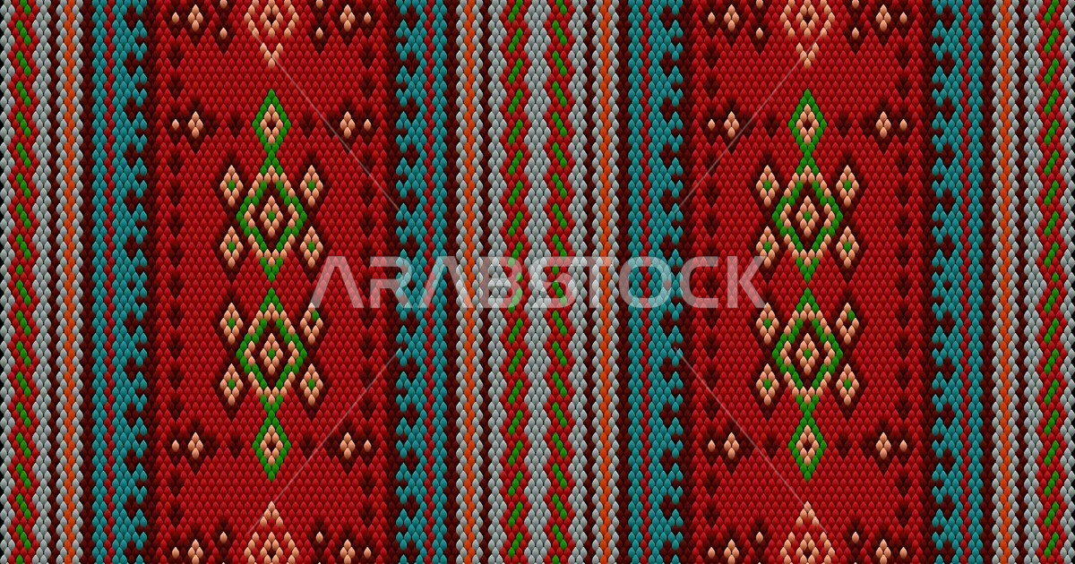 تصميم خليجي للنقوش العربيه الاصيله الملونة في المملكة العربيه السعودية ...