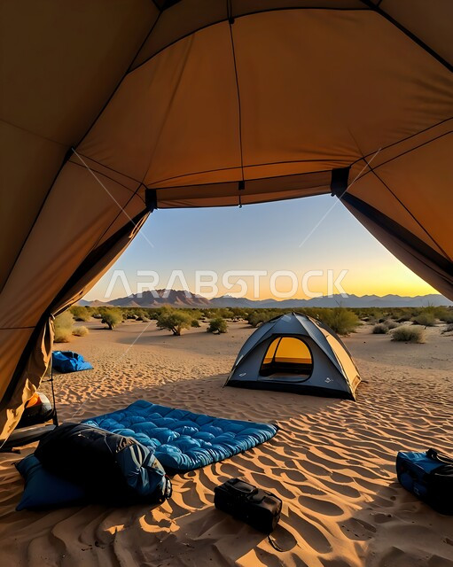 Camping in the deserts of the Kingdom of Saudi Arabia, tourist camps in ...