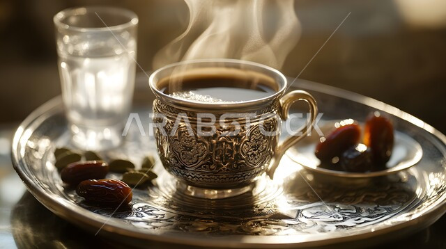 Hospitality and welcome in the Kingdom of Saudi Arabia, a cup of Gulf ...