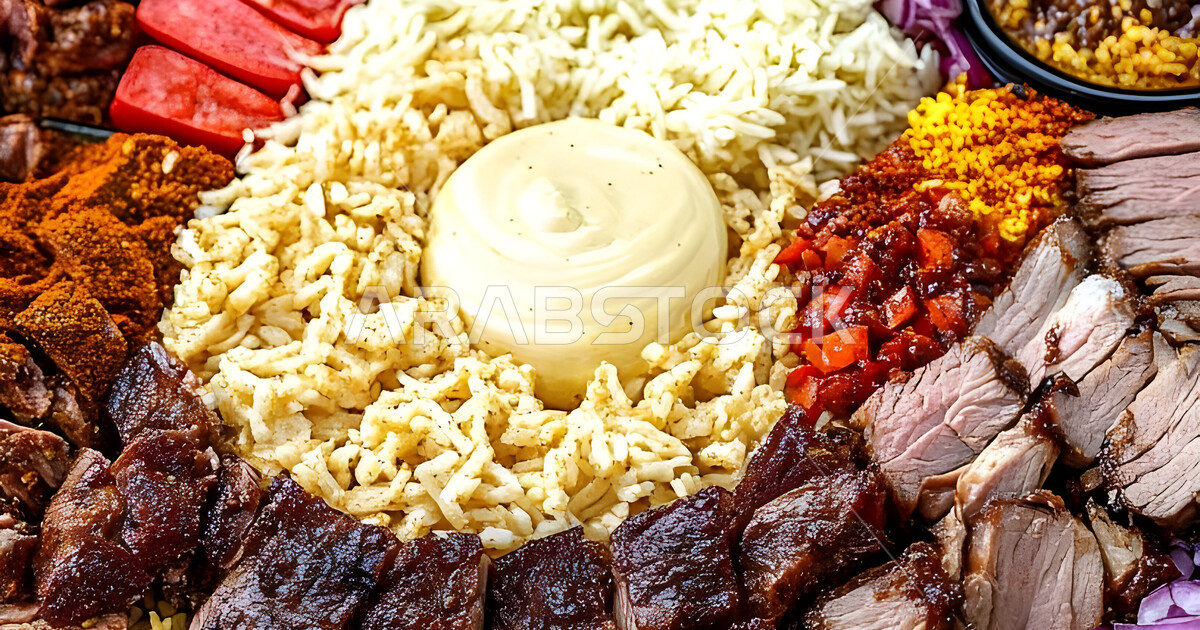 Traditional food recipes, food presentation arts, Saudi Arabia ...