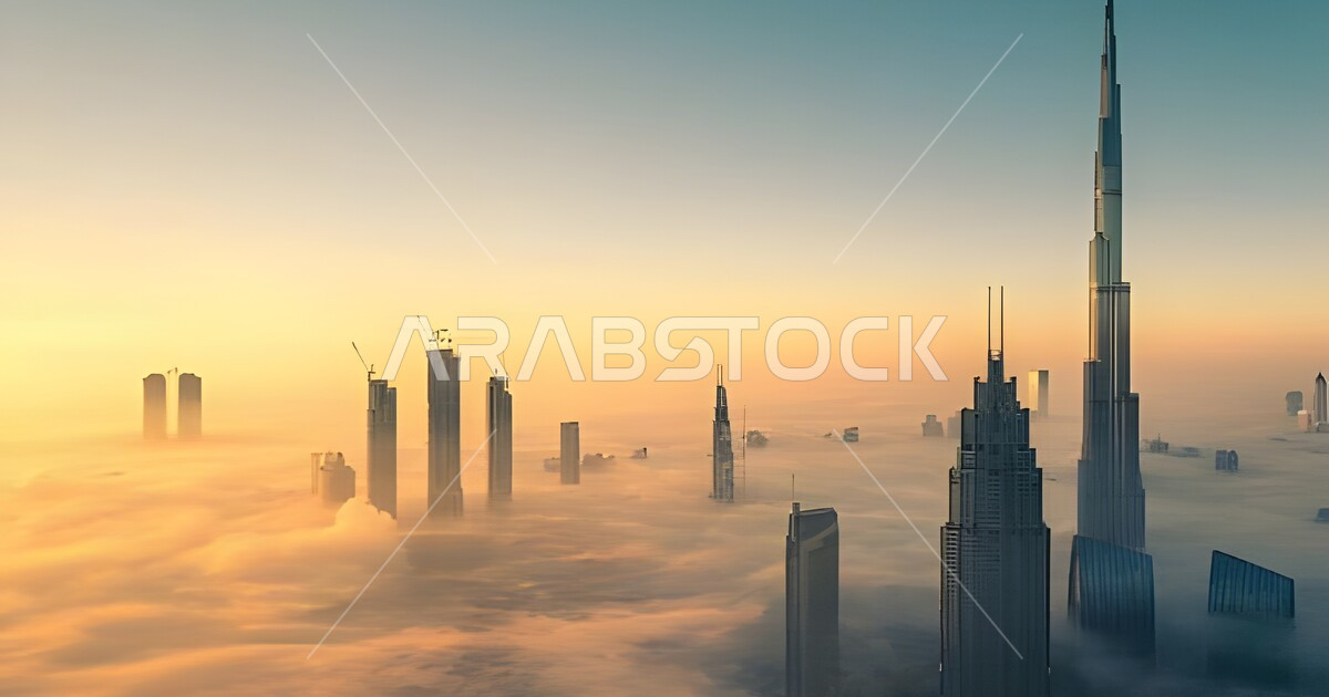 Building a future of advanced civilization in Dubai, high-rise ...