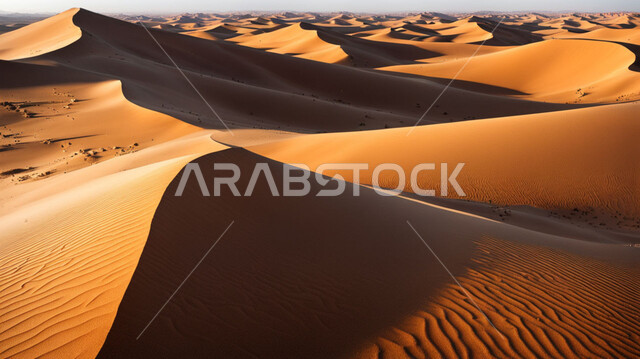 Landscapes in the Kingdom of Saudi Arabia, sand formations and hills in ...