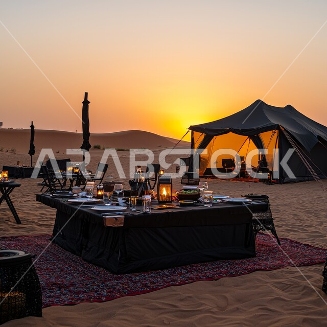 Tourist camps in the deserts of the Kingdom of Saudi Arabia, a popular ...