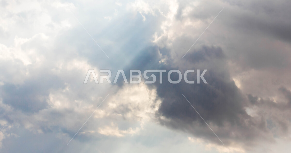 A picture of the splendor and beauty of the glow of the sun among the ...