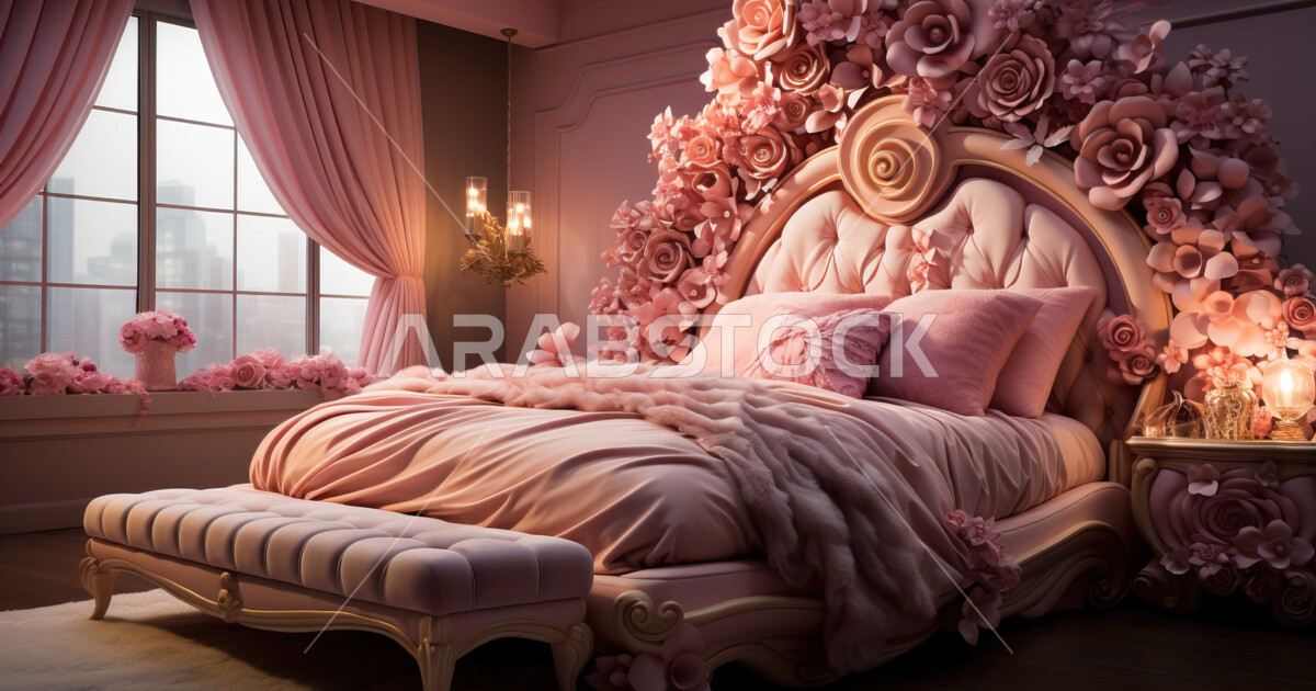 The concept of comfort and relaxation, interior decorations for luxury ...