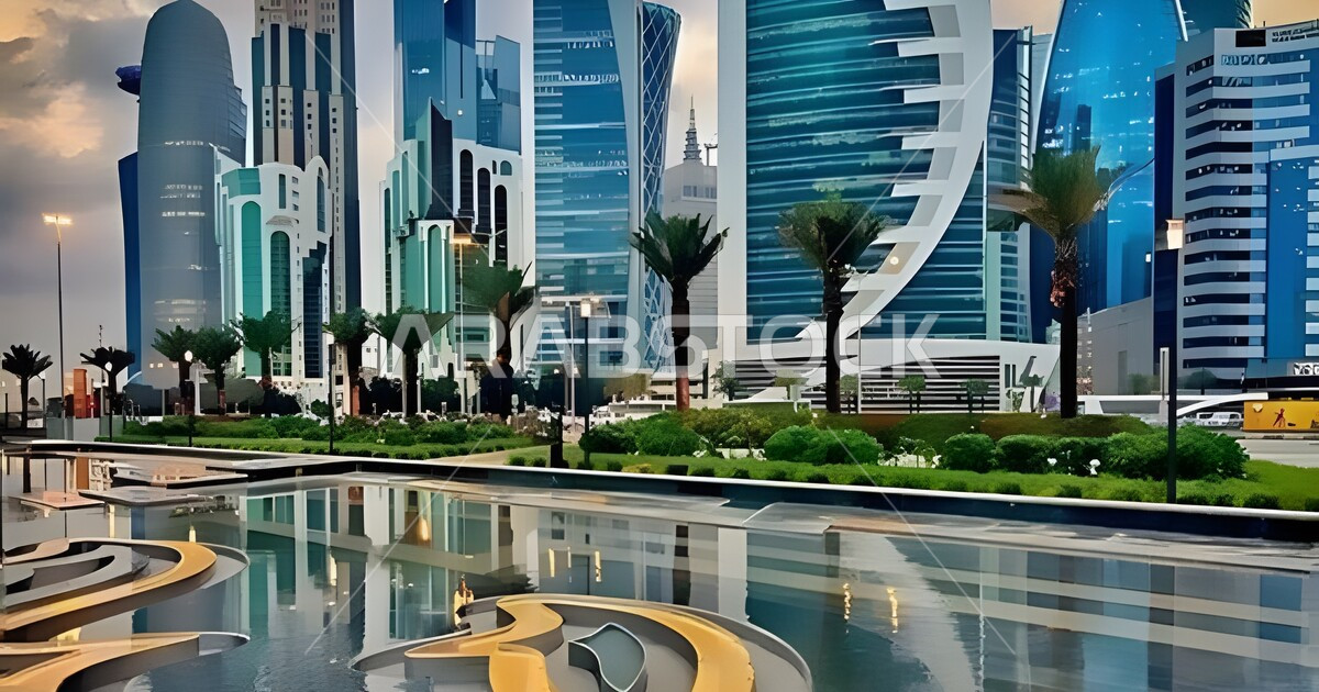 Building a future of advanced civilization in Dubai, high-rise ...