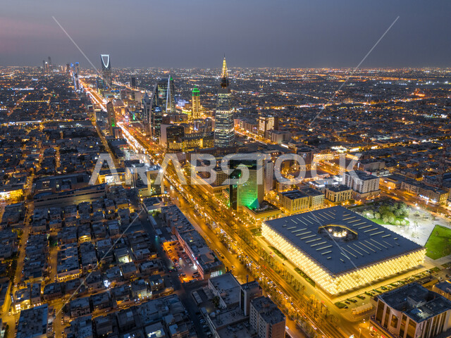 Famous tourist attractions in Riyadh, exterior architectural art of ...