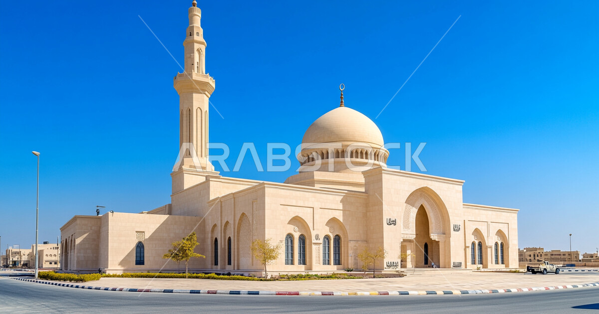 Contemporary designs of minarets and domes of mosques built in the ...