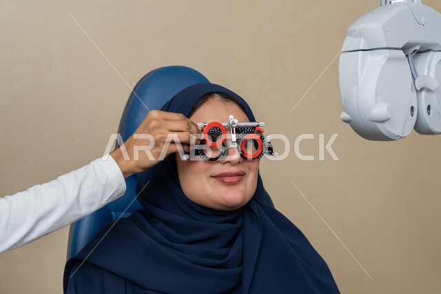 Using modern advanced devices, diagnosing and identifying visual ...