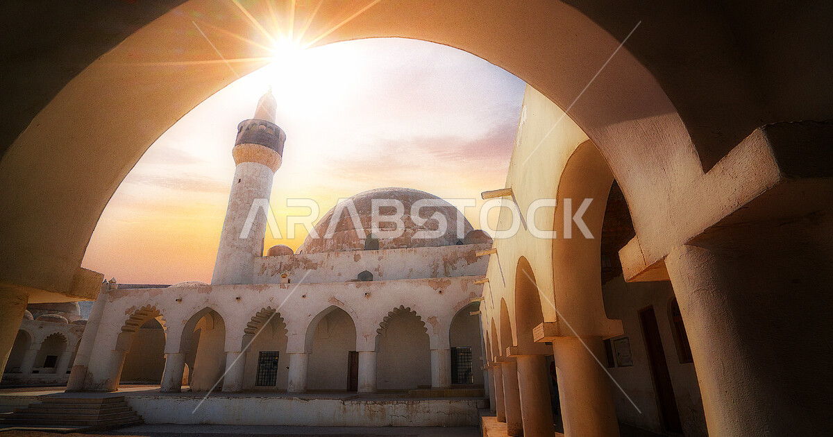 A picture of the historic Ibrahim Palace located in Al-Ahsa Governorate ...