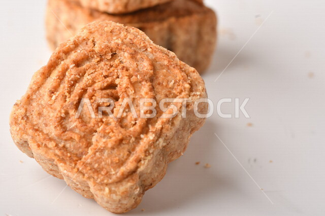 Maamoul stuffed with dates, a square-shaped, delicious, crunchy ...
