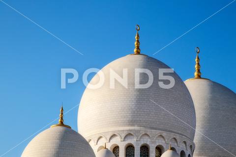 Dome at Arabic mosque in Abu Dhabi. UAE. - Photo #271540 Stock Photos ...