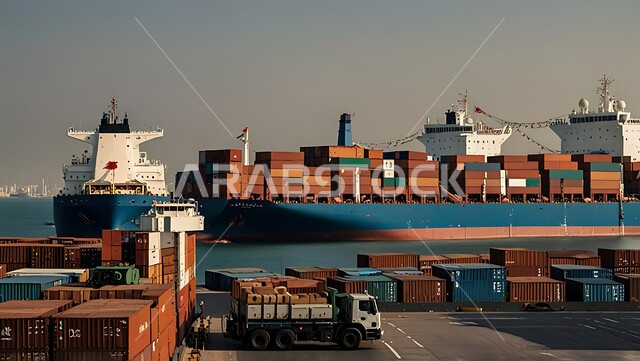A shipping and filling station for containers and commercial goods, a ...
