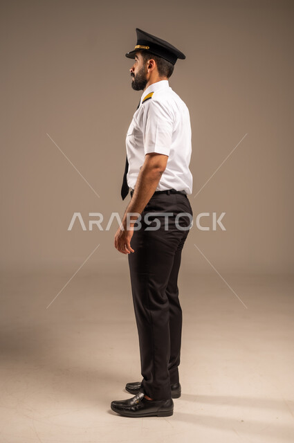 Reception and welcome crew, work in the aviation field, concept of ...