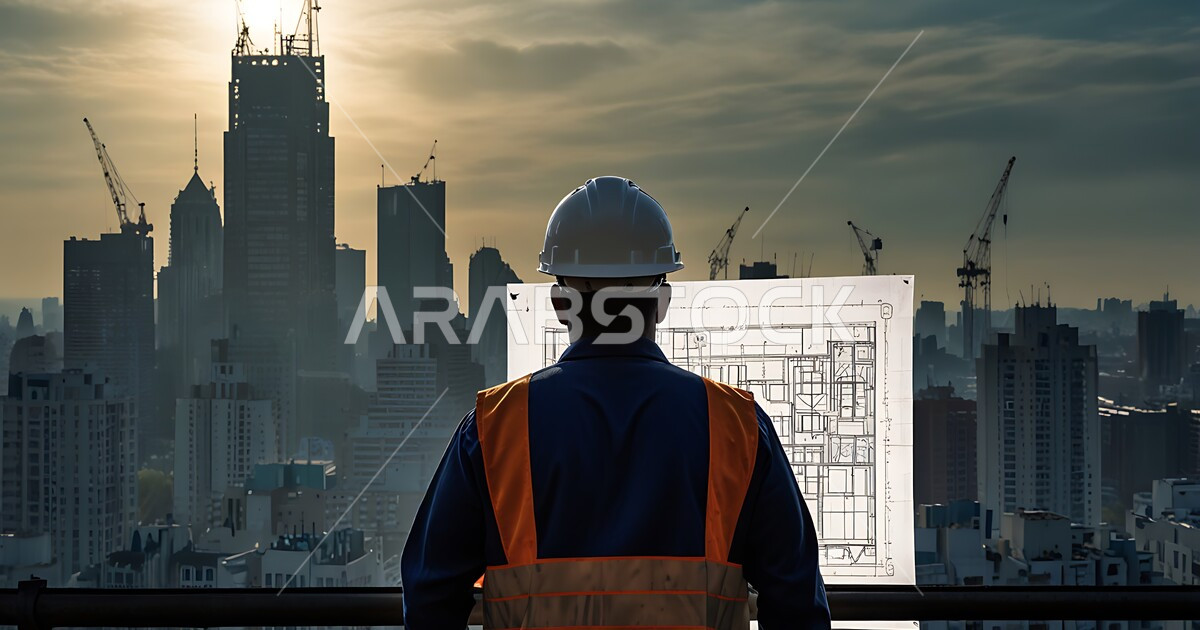 Construction and architecture concept, progress and development of ...