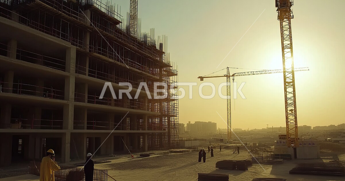 Implementation of construction plan and formation of metal structure ...