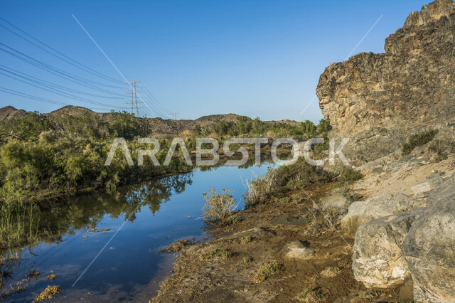 View of the Musk Lake in the Berman Valley in Jeddah, Saudi Arabia ...