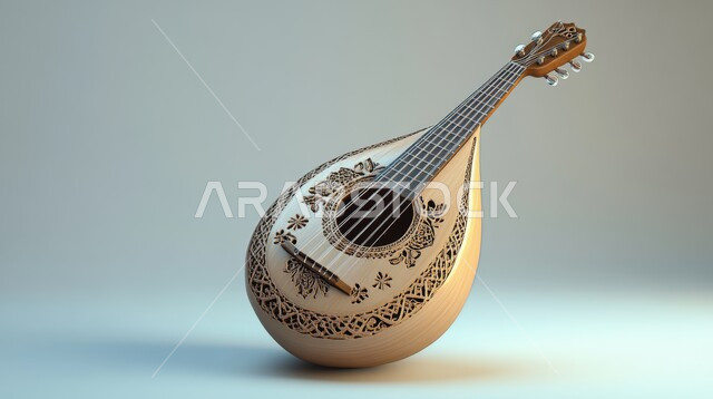 Talented artist, illustration of a 3D model of the famous Saudi ...