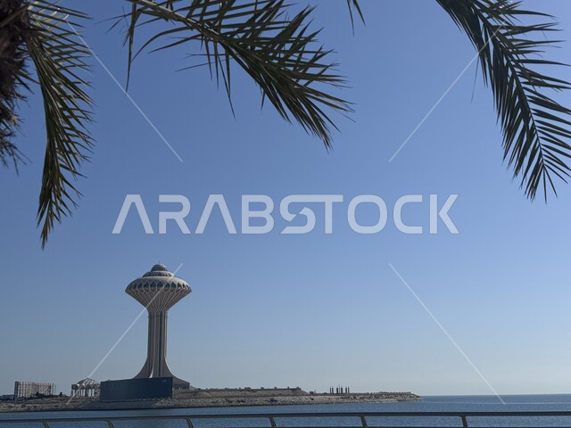 Landscape in Saudi Arabia, Red Sea coast waterfront during the day ...