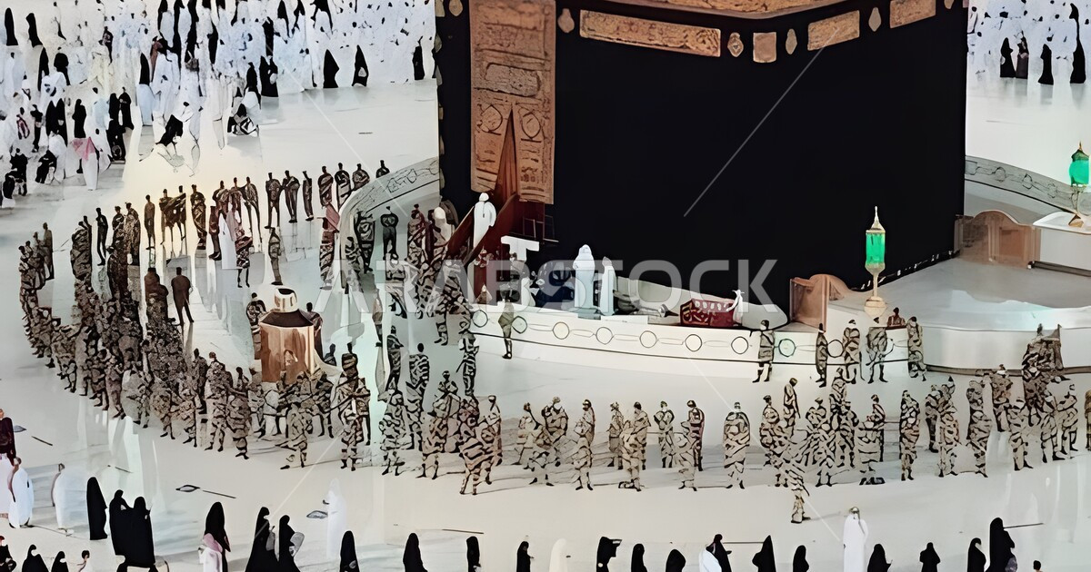 The Qiblah of Islam and Muslims, sacred Islamic places and landmarks ...