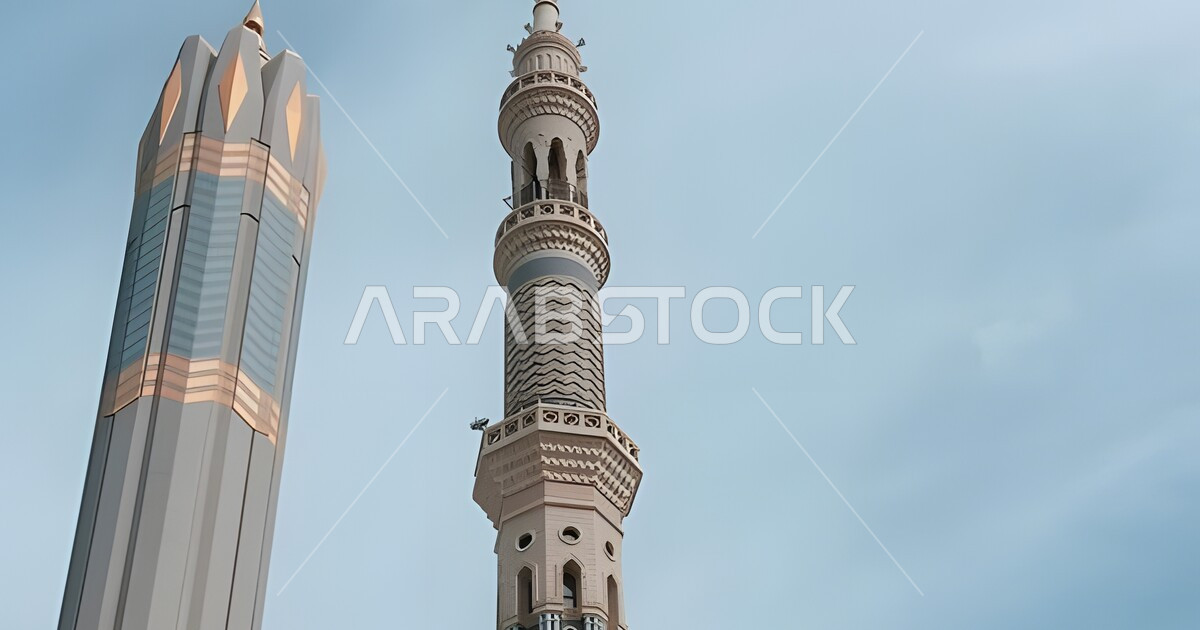 Famous religious landmarks, architectural engineering art in the Arab ...