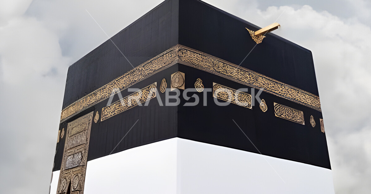 The Holy Kaaba in Mecca, sacred Islamic religious places and landmarks ...