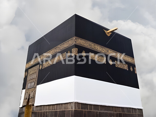 The Holy Kaaba in Mecca, sacred Islamic religious places and landmarks ...