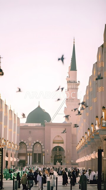 The external complex of the Prophet's Mosque in Medina, the concept of ...