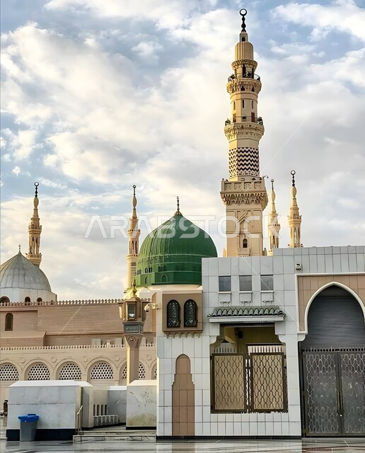 The external complex of the Prophet's Mosque in Medina, the concept of ...