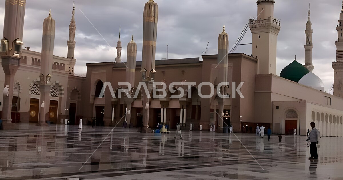 The external complex of the Prophet's Mosque in Medina, the concept of ...