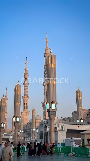 The external complex of the Prophet's Mosque in Medina, the concept of ...