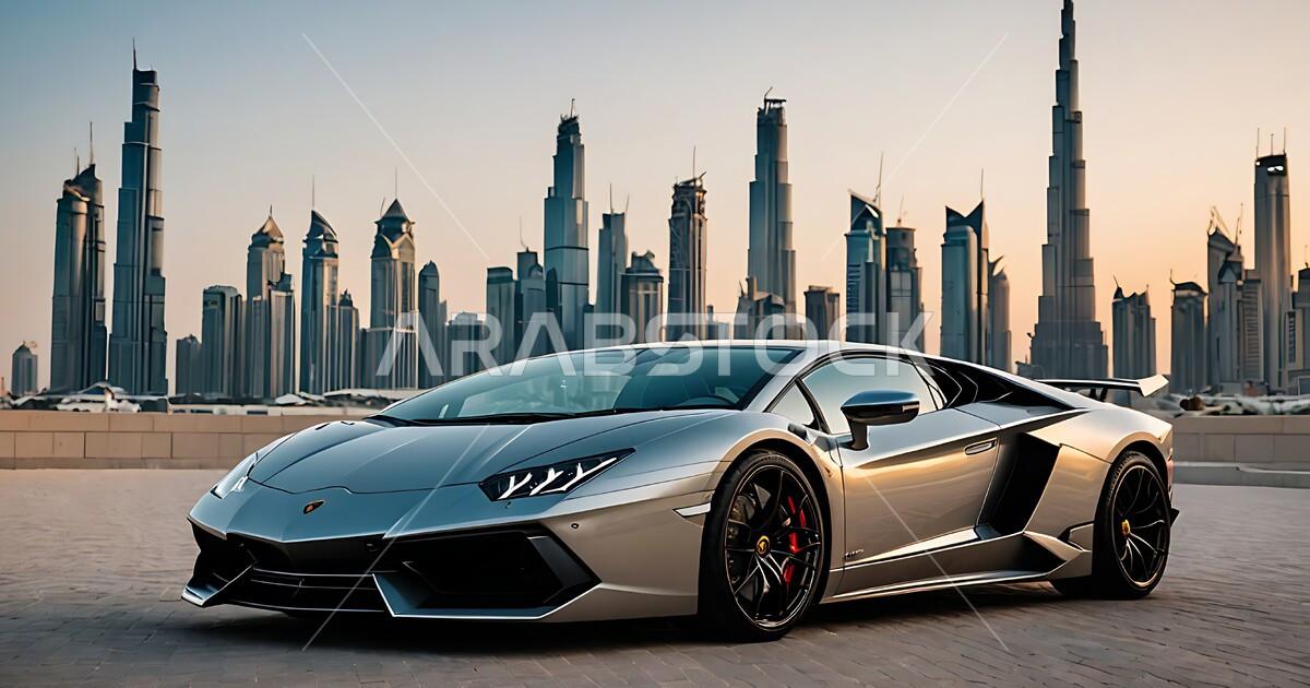 الفن الهندسي المعماري على الطراز الحديث للأبراج وناطحات السحاب، سيارة ...