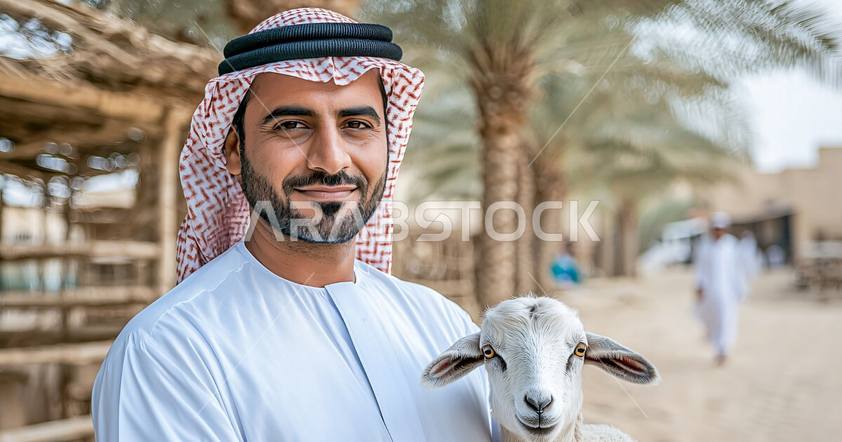 Sheep and lamb farms in Saudi Arabia, livestock farming in nature ...