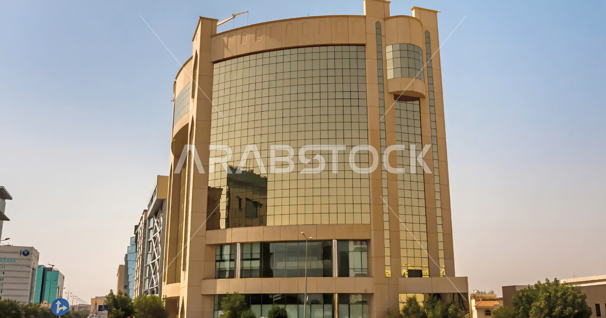 Al Rashid Tower Company offices on King Saud Road in Al Olaya during ...