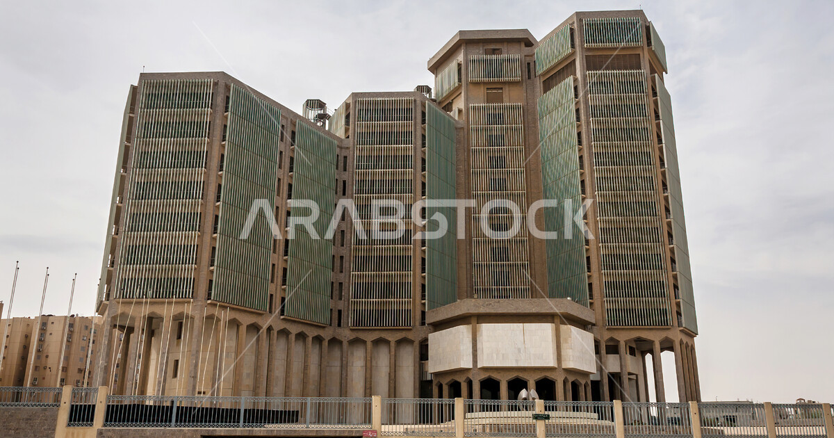 Mobile service provider, modern architectural style buildings, urban ...