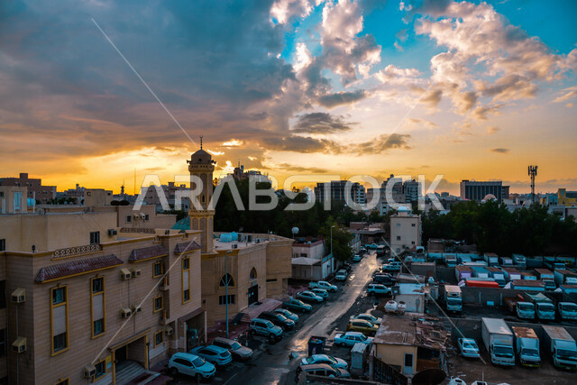 Aesthetic image of Bani Malik neighborhood in downtown Jeddah, Saudi ...