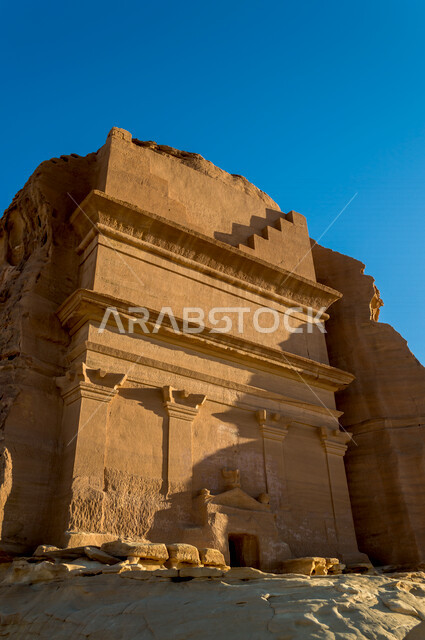 The historical beauty of Madain Saleh in Al-Ula, Saudi Arabia, the ...