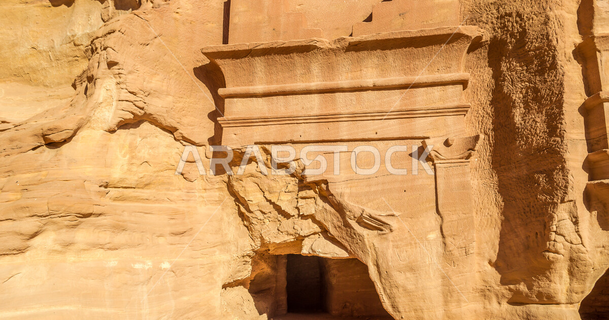 The historical beauty of Madain Saleh in Al-Ula, Saudi Arabia, the ...