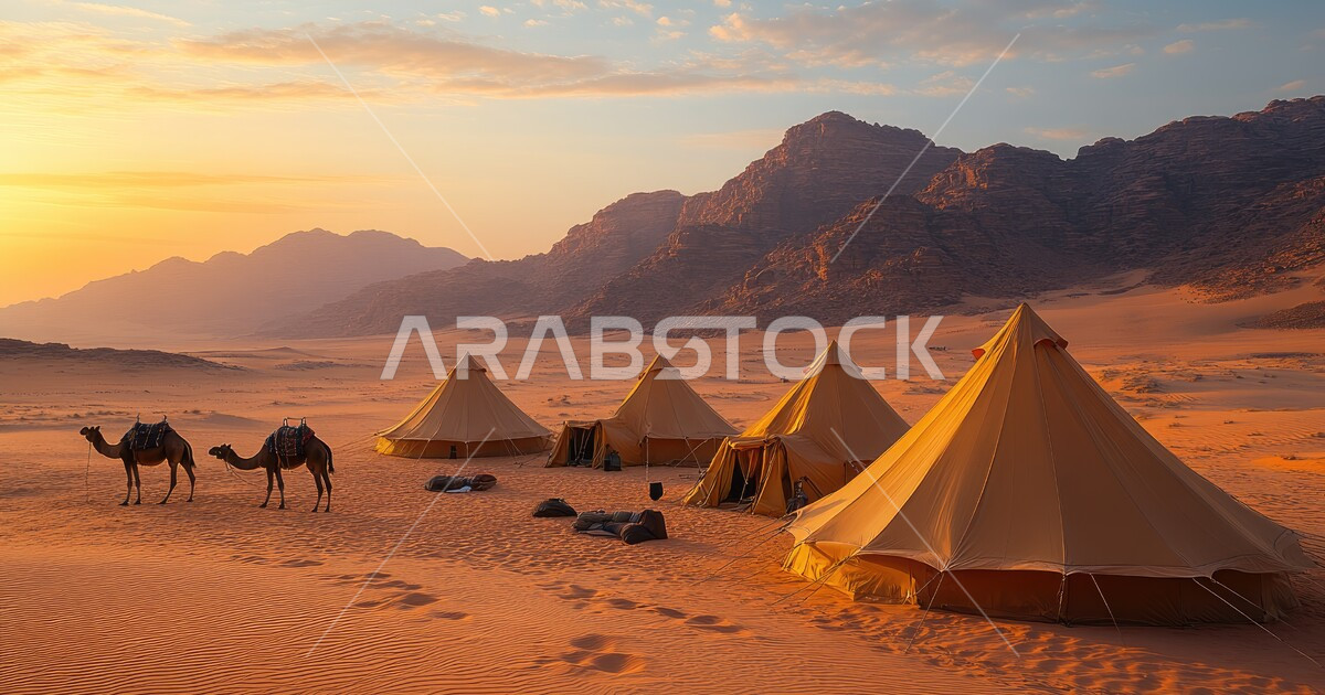 A youth camp and desert session, camping in the deserts of the Kingdom ...