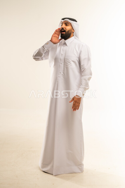 Shouting and speaking in a high pitched tone to be heard well, calling ...