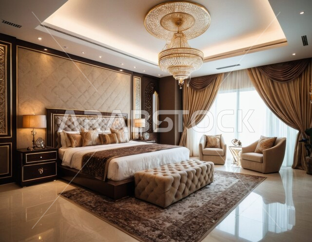 Modern luxury home furniture, distinctive interior decorations in ...