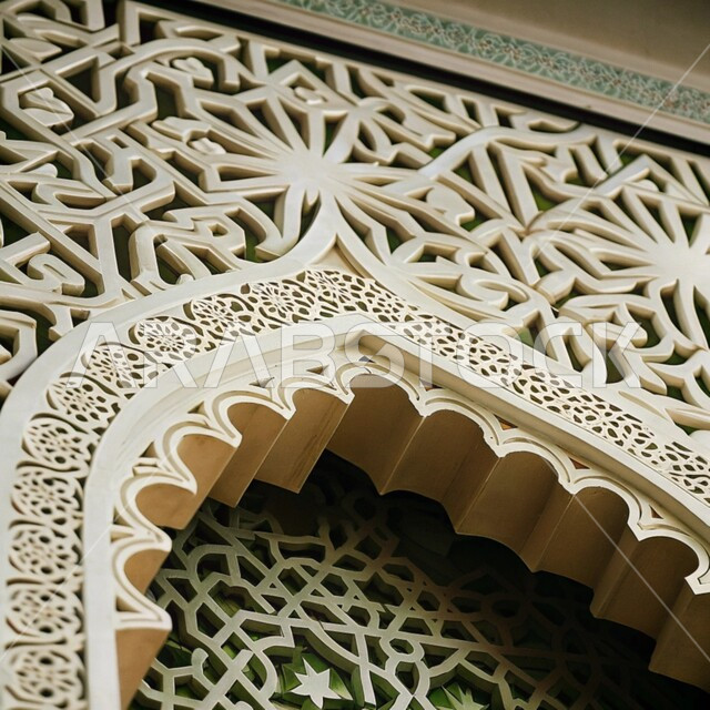 Ornate columns and arches, architectural engineering art of building ...