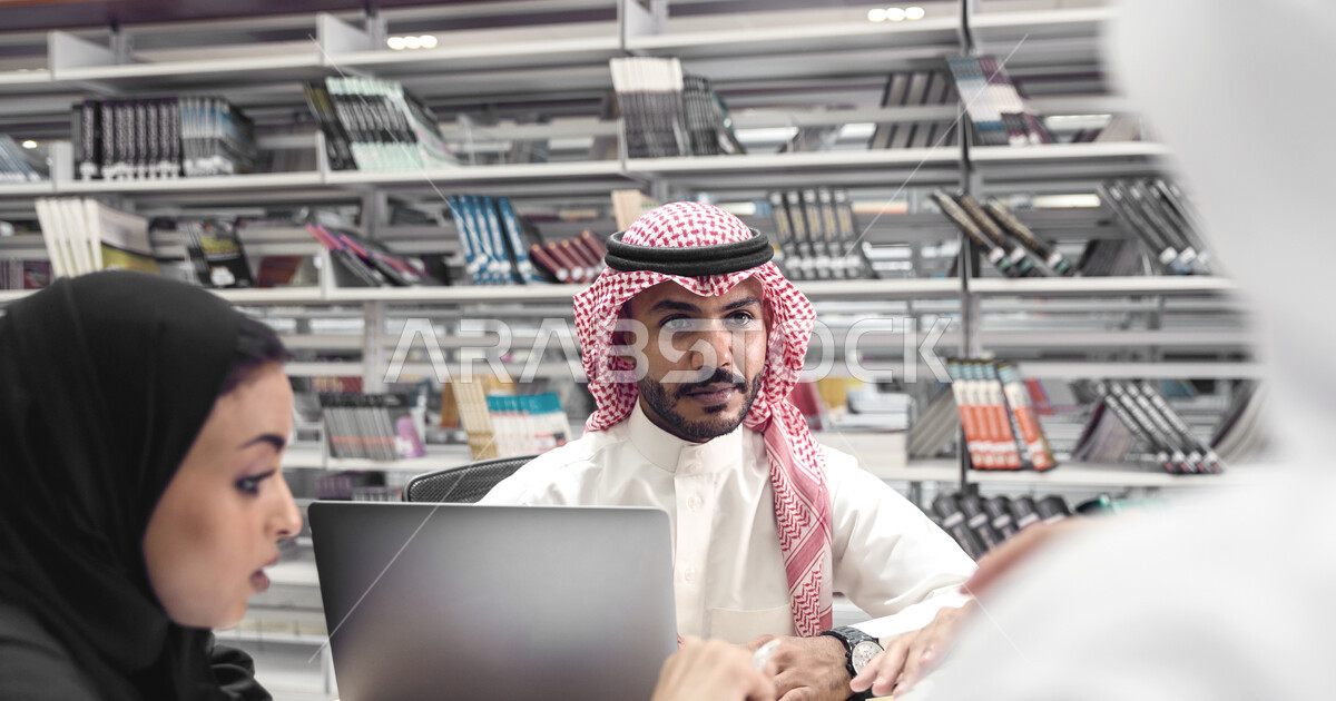 Saudi and Gulf Arab students at the university, sharing academic ...