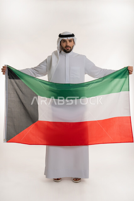 Looking at the camera with gestures of pride and honor for the country ...