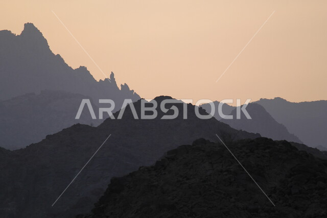 Mountain peaks and heights in Saudi Arabia, famous places and landmarks ...