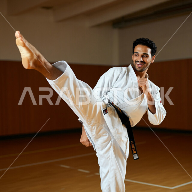 Interest in Karate in Saudi Arabia, a young Saudi Arabian Gulf man ...