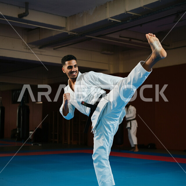 Interest in Karate in Saudi Arabia, a young Saudi Arabian Gulf man ...
